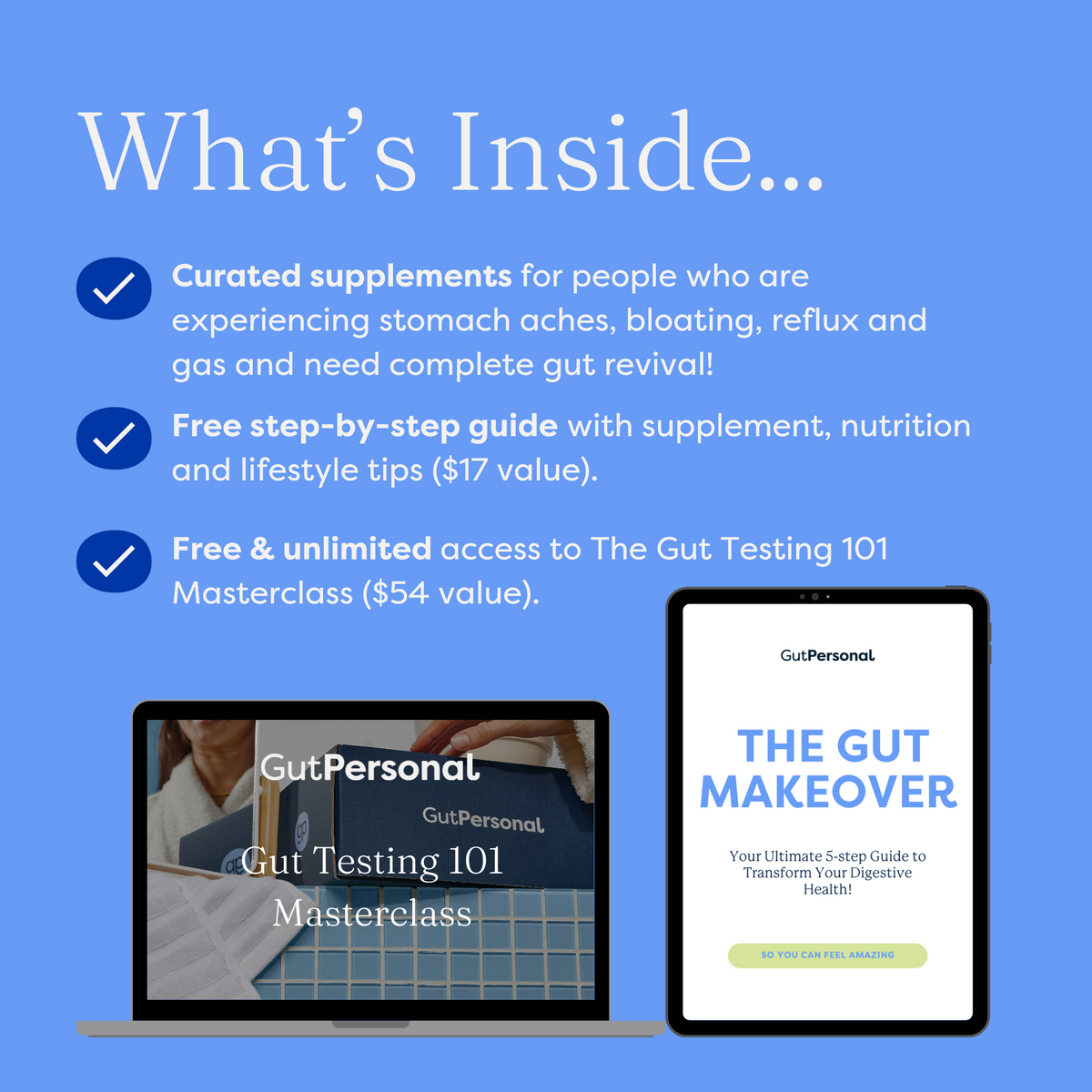 The Ultimate Gut Makeover Bundle | Gut Health Supplements |GutPersonal